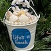 Life's A Beach Pail Bucket Christmas Ornament Nautical Theme Coastal ...