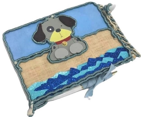 Puppy Dog Birthday Party Beach Theme Signature Guest Book - Etsy