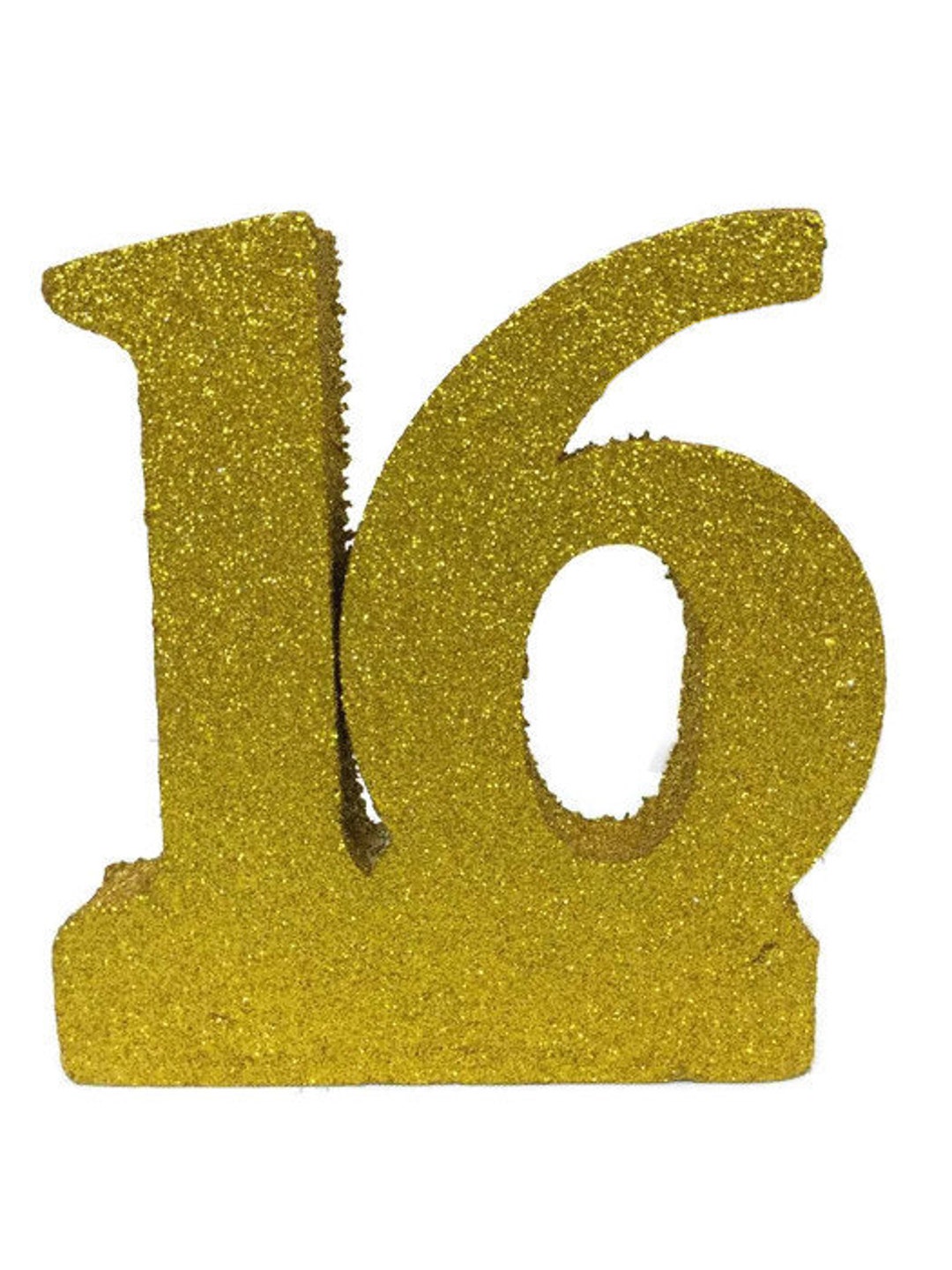Sweet 16 Glitter Number Cake Centerpiece Decoration - Etsy