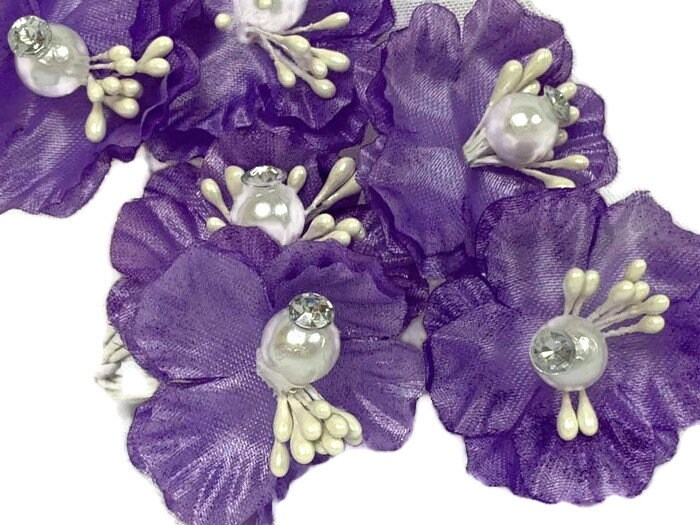 Bunches Craft Flower Stems Weddings Bridal Shower Favor Cake Decoration ...