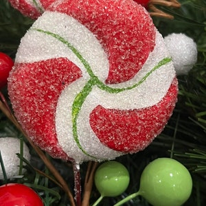 Christmas Picks and Sprays, Christmas Candy Ornaments, Lollipops ...