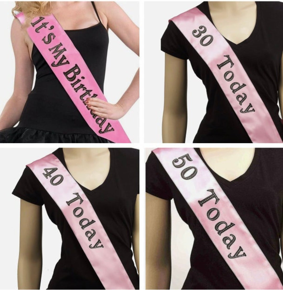 Birthday Sash It's My Birthday, 30th Birthday, 40th Birthday Sash, 50th ...