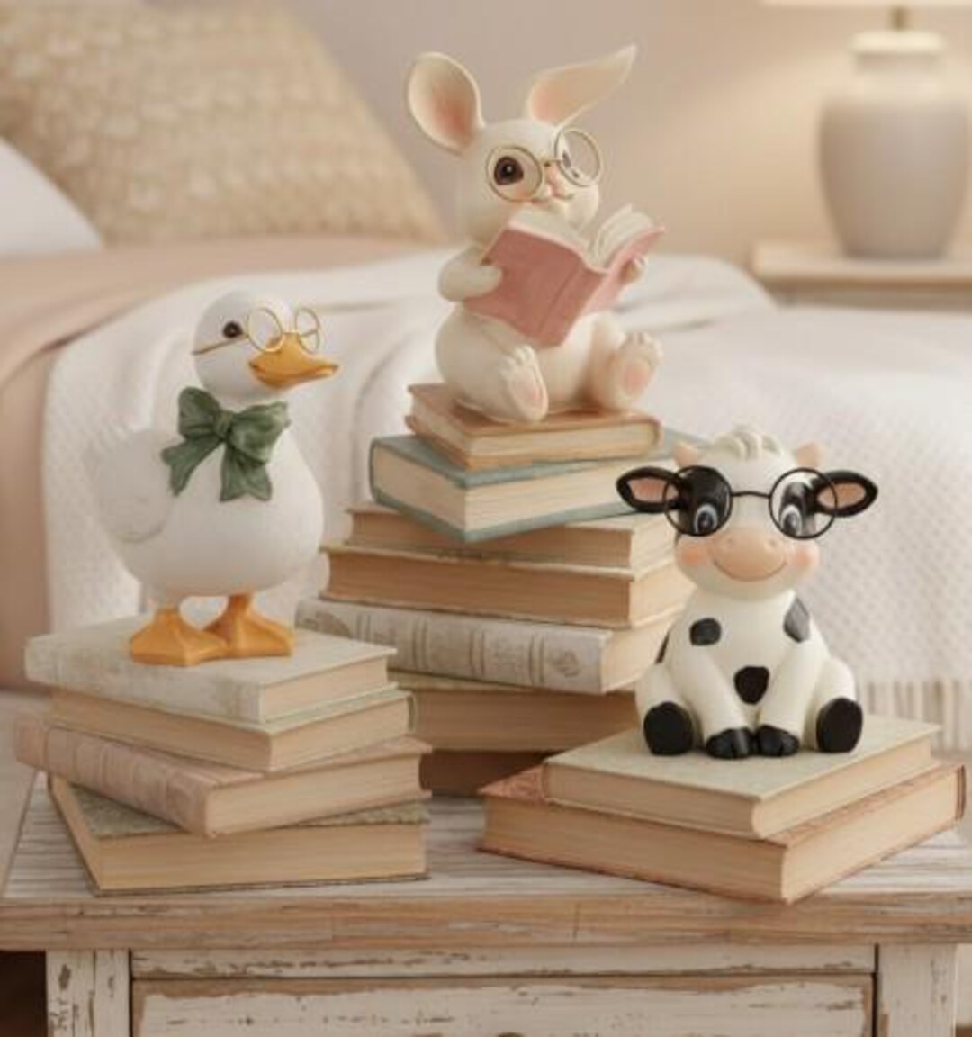 Whimsical Bespectacled Animal Bookworms – Choose Your Character: Bunny ...