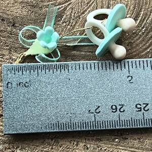 6 Baby Shower Cold Porcelain Mini Baby Pacifier Favor, Baby Girl, Boy ...