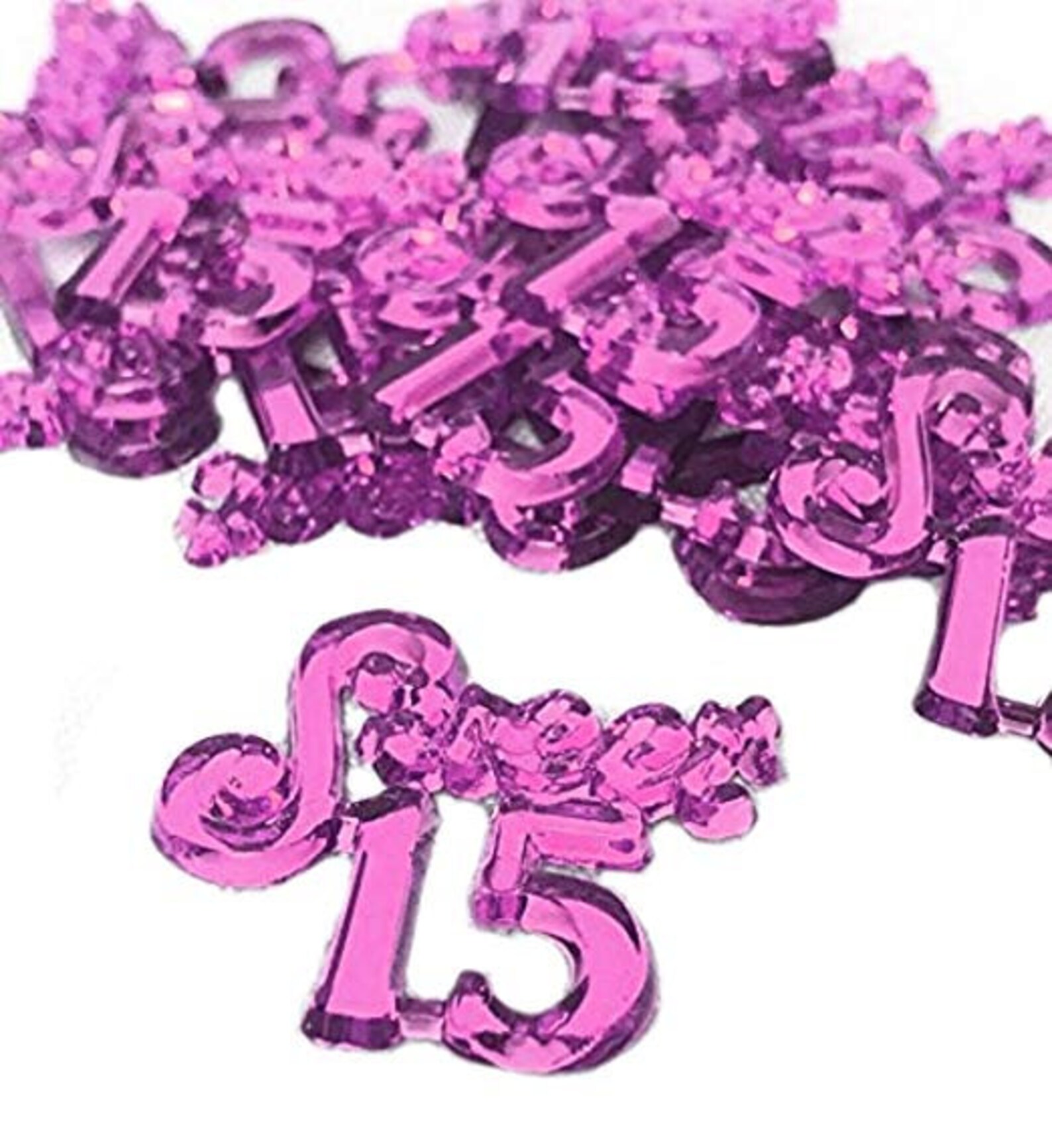 24pc Sweet 15 Mis Quince Quinceanera Charms Embellishment Number for ...