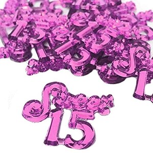 24pc Sweet 15 Mis Quince Quinceanera Charms Embellishment Number for ...