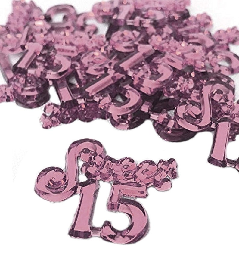 24pc Sweet 15 Mis Quince Quinceanera Charms Embellishment Number for ...