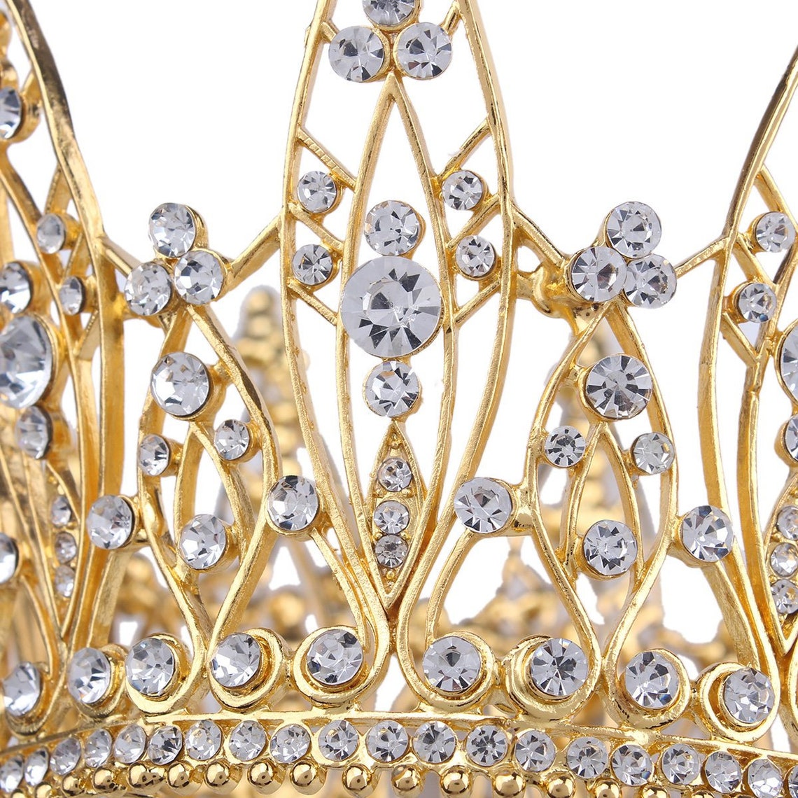 Crown Cake Topper Birthday Crown Glam Wedding Rhinestone | Etsy