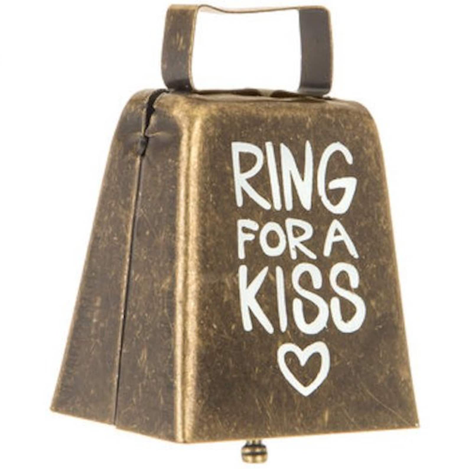 Ring for A Kiss Metal Cowbell Wedding Reception | Etsy