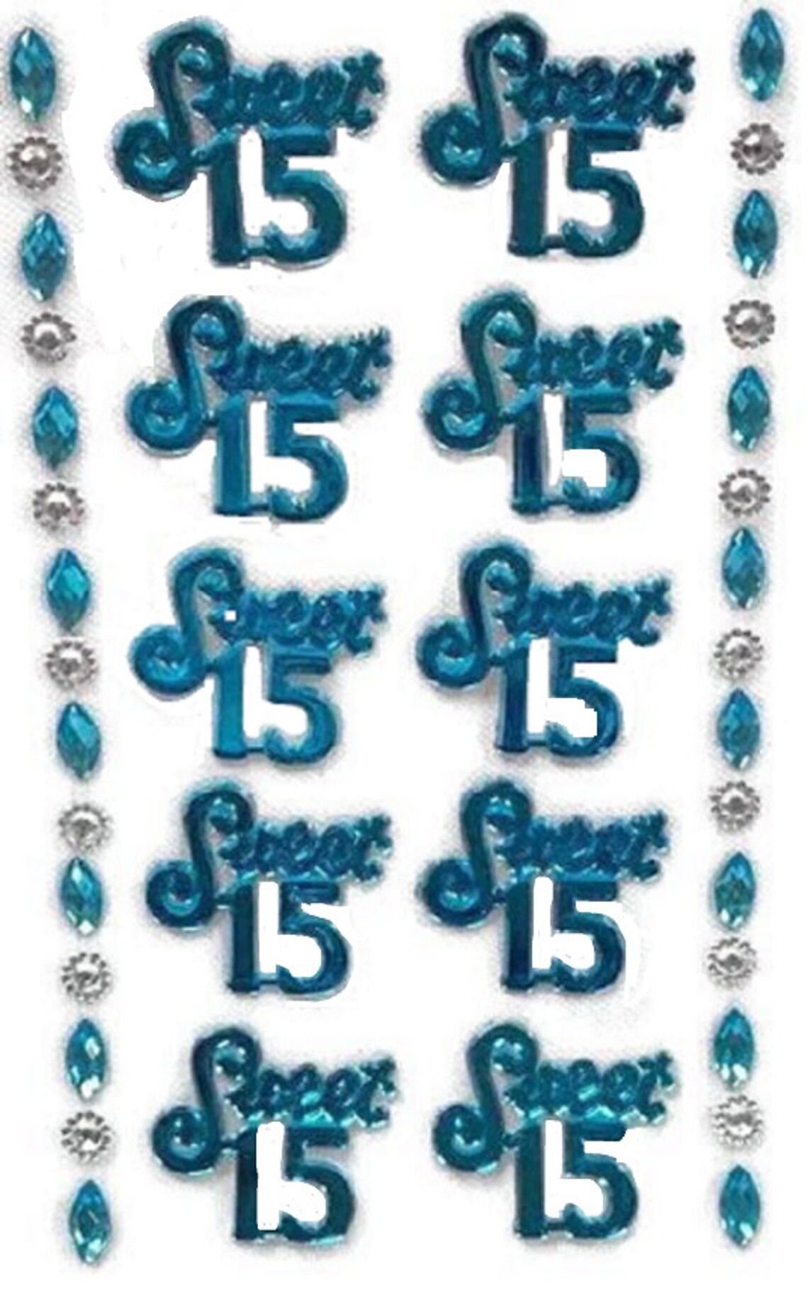 Sweet 15 Mis Quince 3D Self Adhesive Acrylic Stickers Party - Etsy