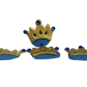 Prince or Princess Blue or Pink Crown Embellishment Party Favor ...