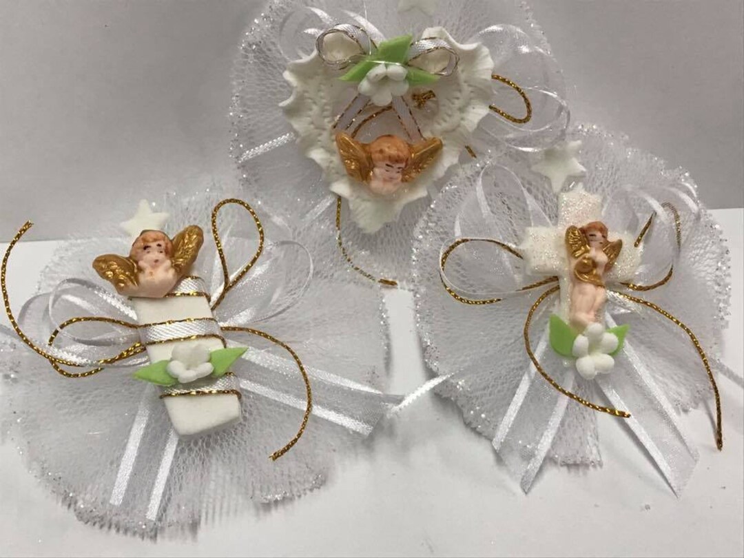 12 Assorted Angel Capia Charm Favors Christening Communion - Etsy