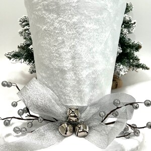 White Fur Top Hat Tree Topper Christmas Tree Topper - Etsy