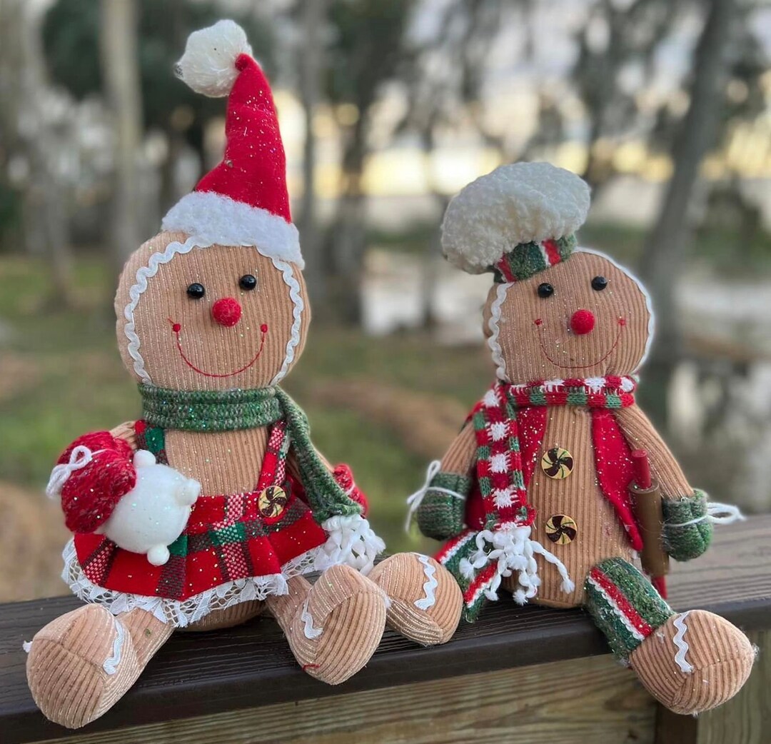 Gingerbread Chef and Lollipop Shelf Sitter Christmas Candyland Shelf ...