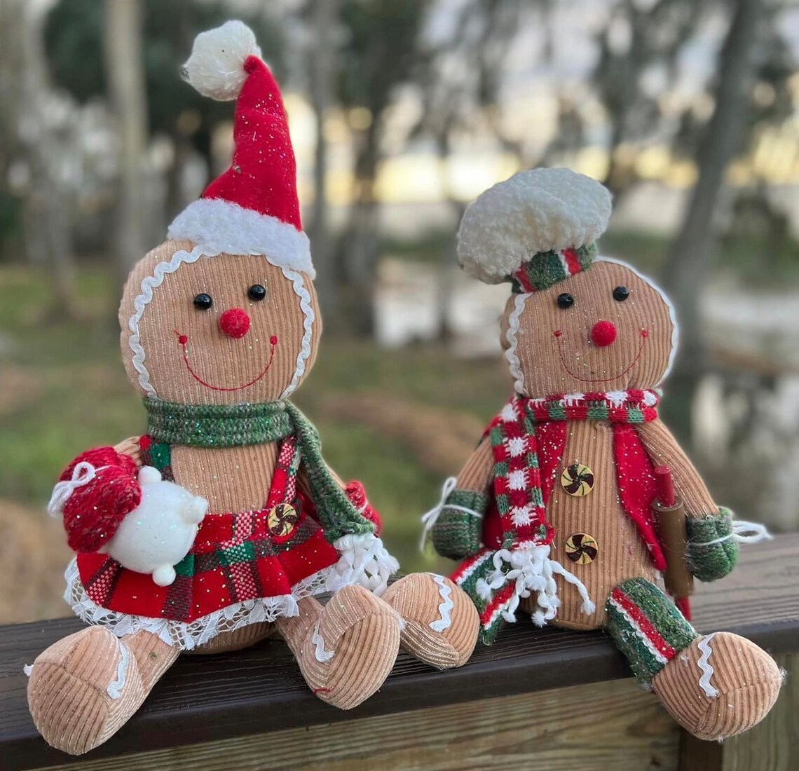 Gingerbread Chef and Lollipop Shelf Sitter Christmas Candyland - Etsy