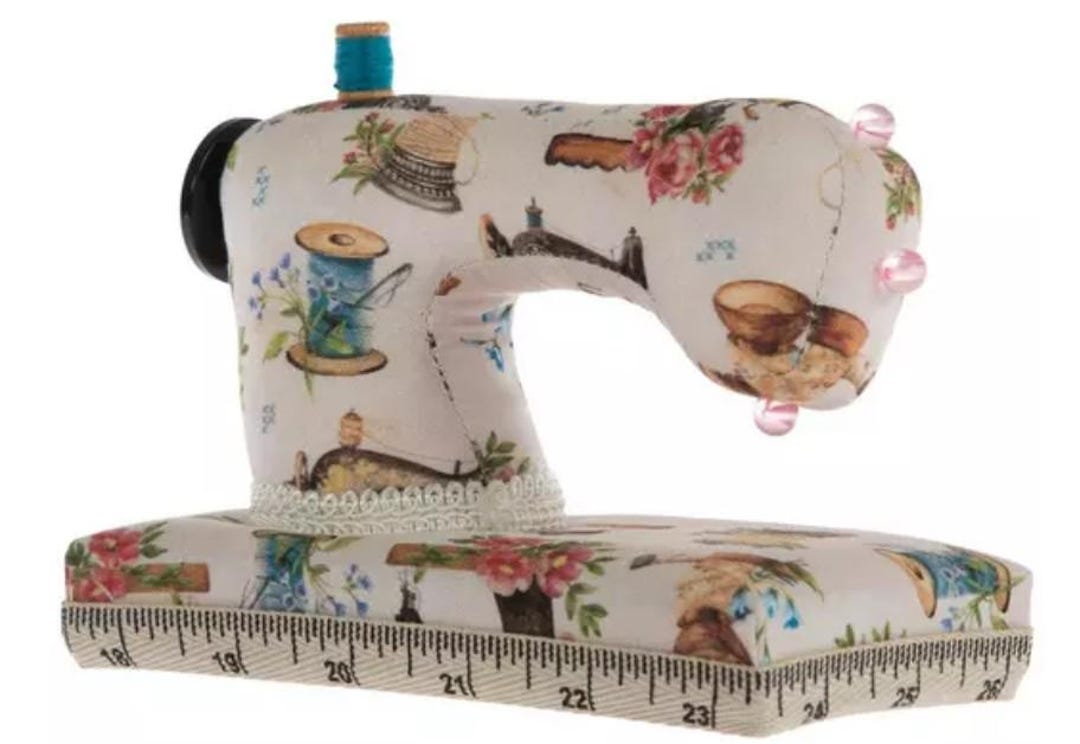 Sewing Machine Pin Cushion Floral Pattern Home Accent Accessory ...