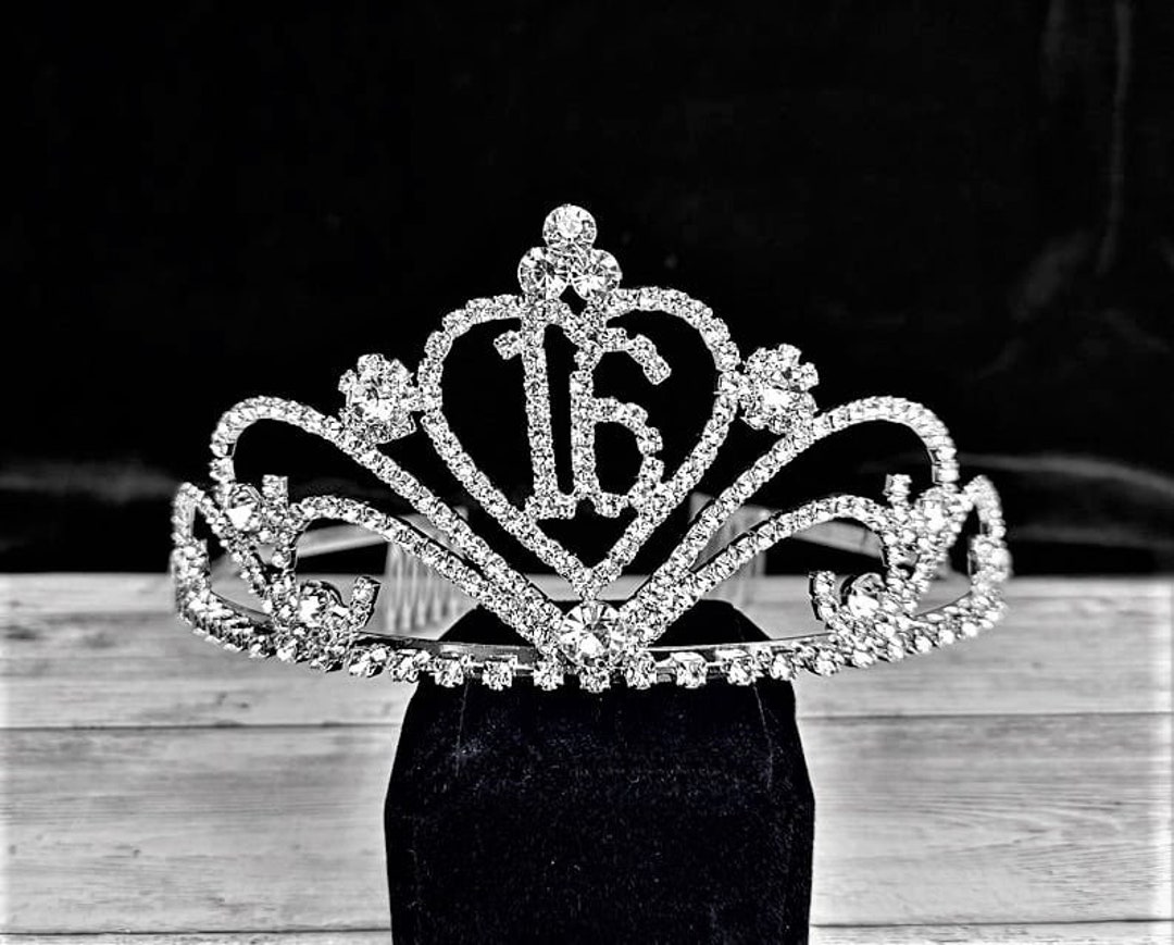 Rhinestone Sweet 16 Crown Tiara Keepsake 2.25 Inch High Choose Color - Etsy