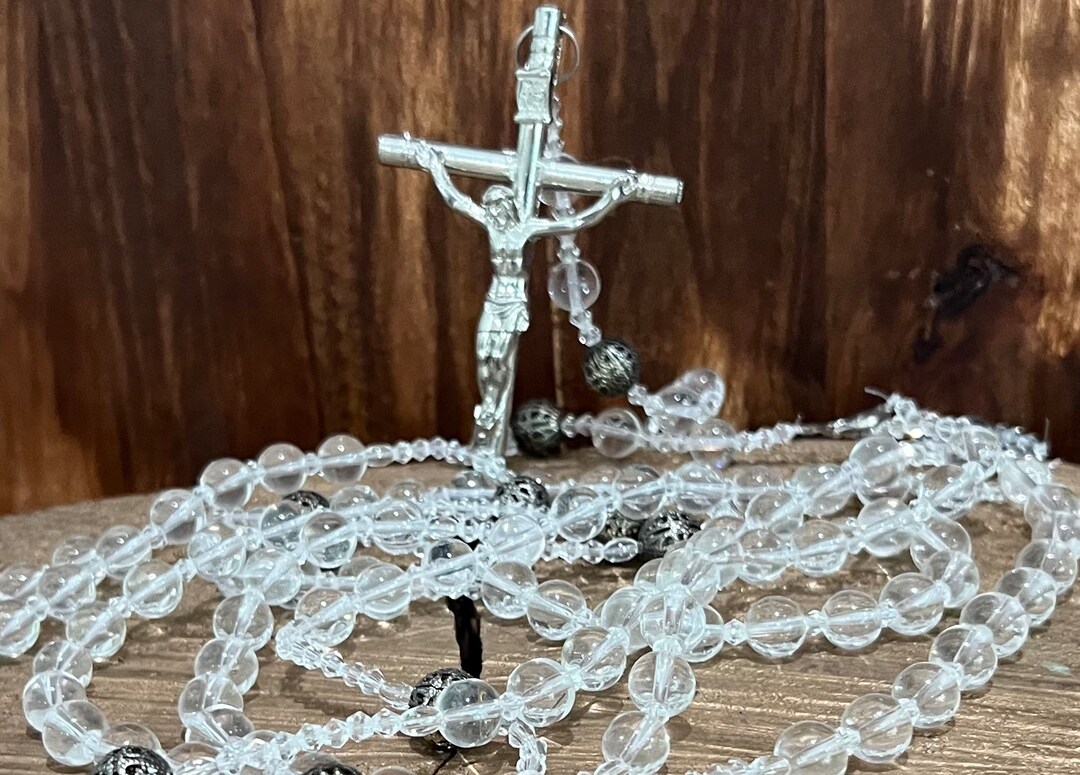 Wedding Lasso Rosary With Cross , Acrylic Beads Chain Wedding Lasso - Etsy