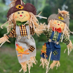 Harvest Bounty: 25"large Scarecrow Picks for a Fall Autumn Decorating ...