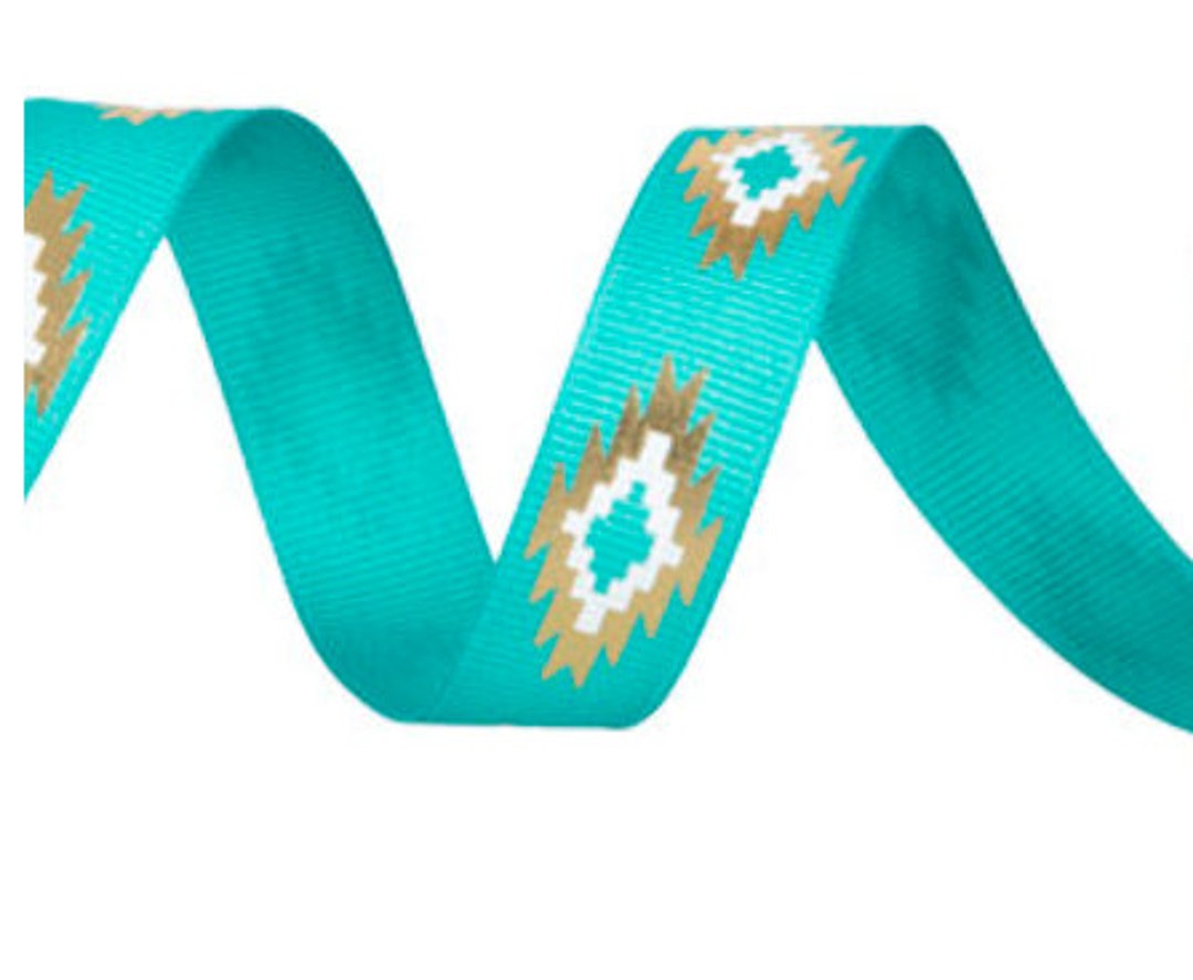 Tropic Tribal Ribbon 5/8 Inches Craft Diy Projects All - Etsy