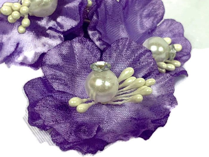 Bunches Craft Flower Stems Weddings Bridal Shower Favor Cake Decoration ...