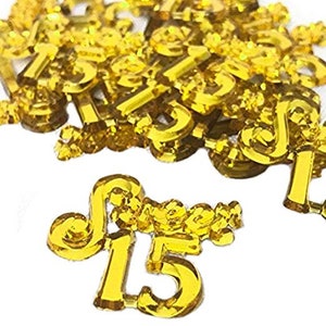 24pc Sweet 15 Mis Quince Quinceanera Charms Embellishment Number for ...