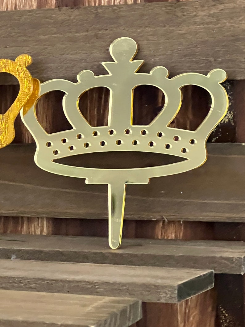 Plastic Crown Tiara Cake Topper Decorative Piece You Choose Color - Etsy