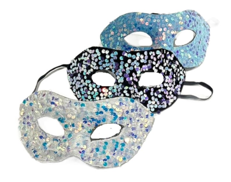 Masquerade All Occasion New Year’s Sequin Party Eye Mask Prom ...