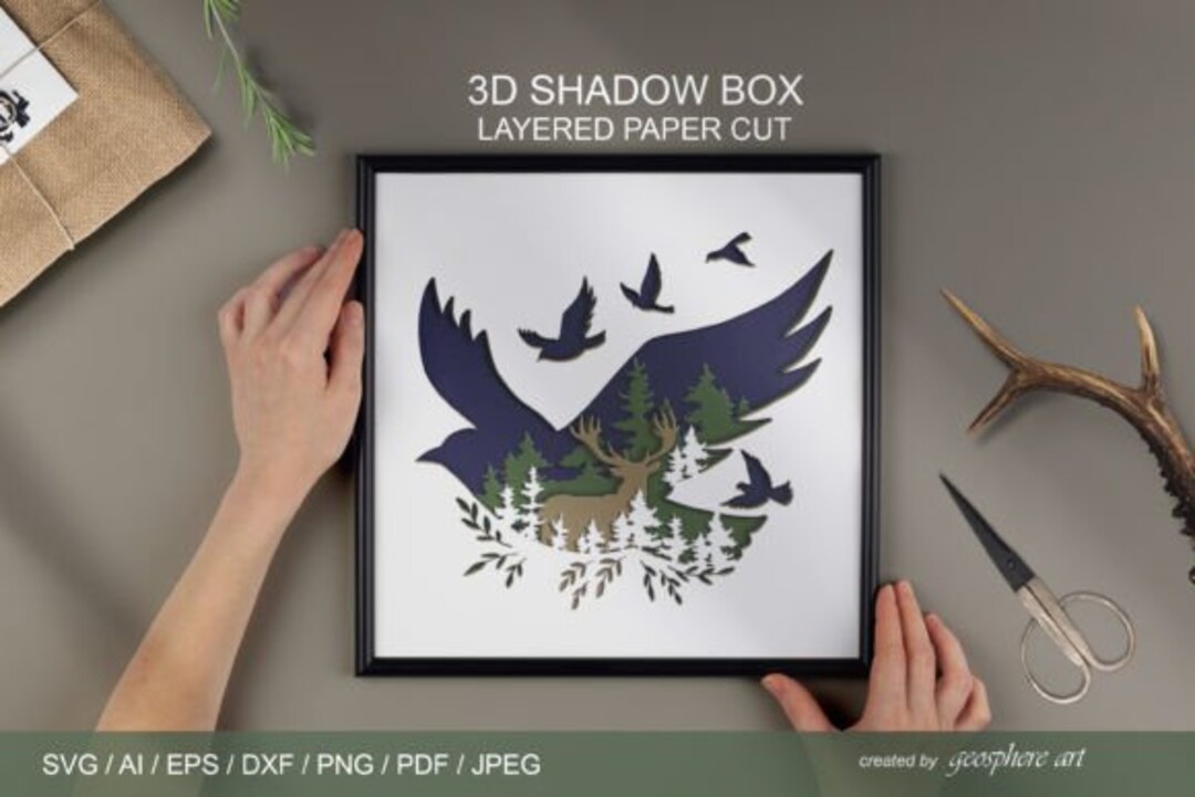 Bird Layered Paper Cut SVG Files - Etsy