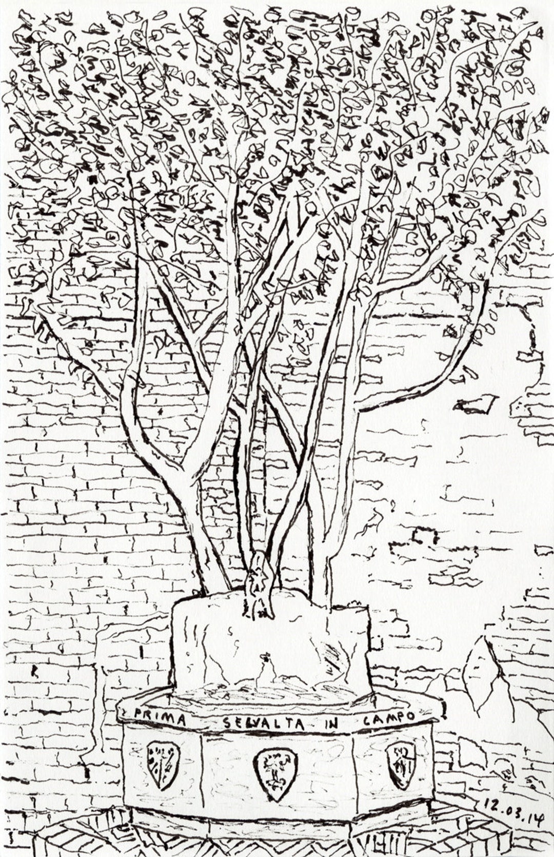 Contrada Della Selva, Siena - 11 In. X 14 In. Signed Print - Etsy