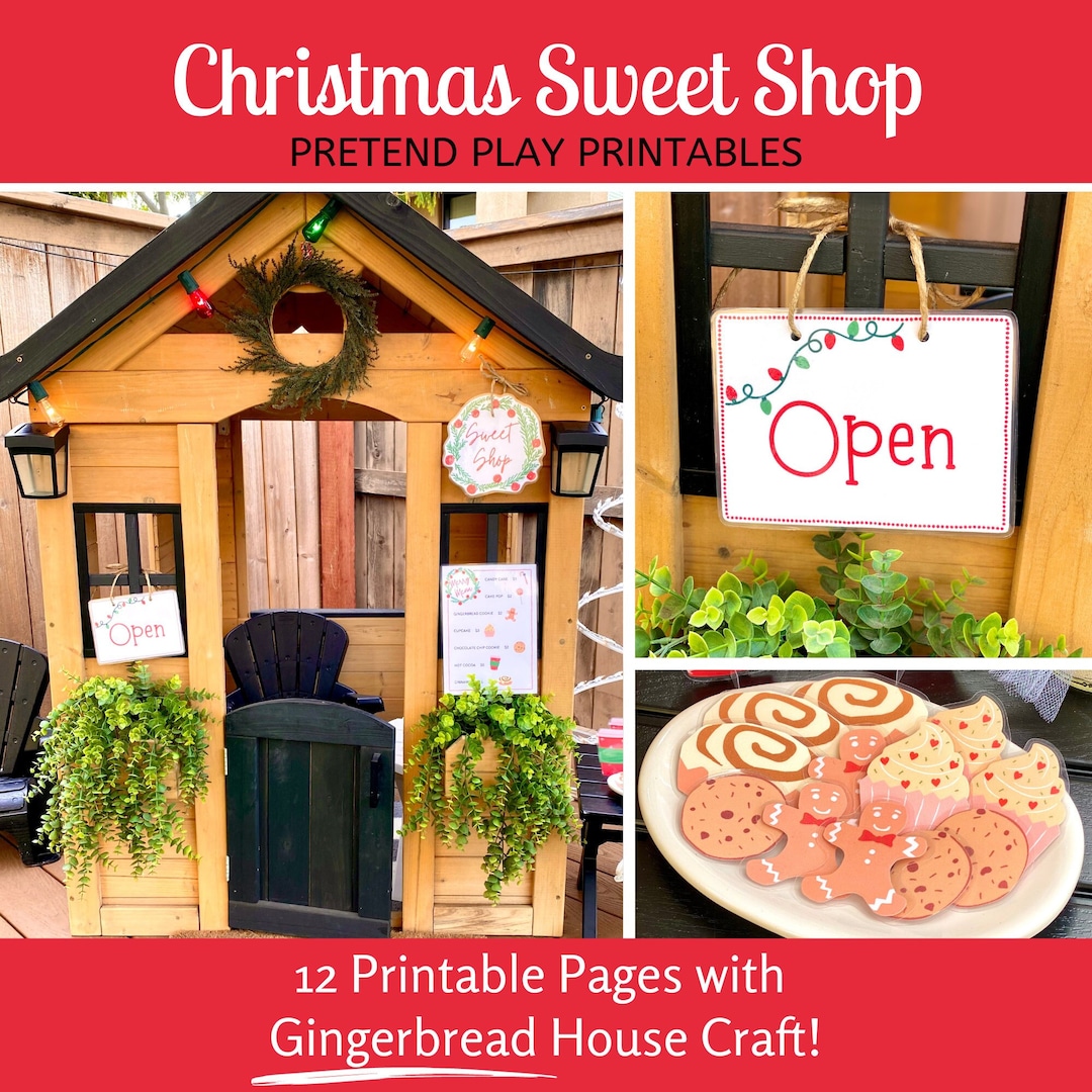 Christmas Sweet Shop Dramatic Play, Restaurant Dramatic Play, Pretend ...
