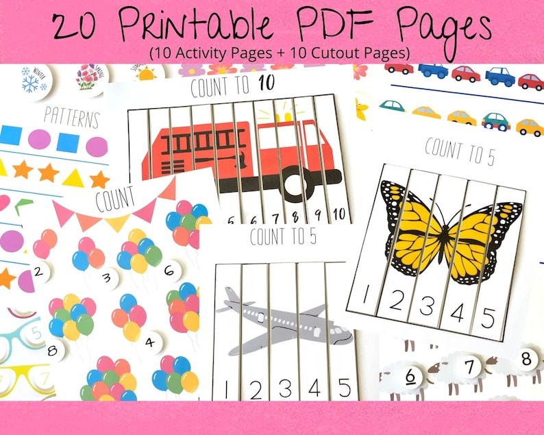 Printable Toddler Busy Book, Busy Binder, Busy Book, Learning Binder ...