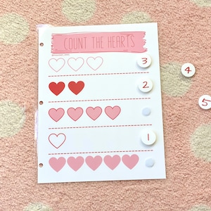 Valentine's Day Printable Toddler Busy Book, Learning Book, Busy Books ...