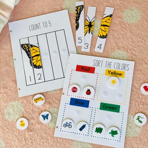 Printable DIY Toddler Busy Book, Quiet Book, Learning Binder, Learning ...