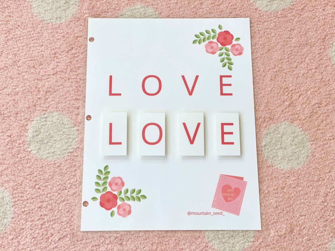 Valentine's Day Printable Toddler Busy Book, Learning Book, Busy Books ...