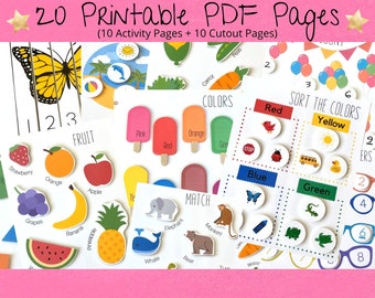 Toddler Busy Book Learning Binder Preschool Busy Book - Etsy