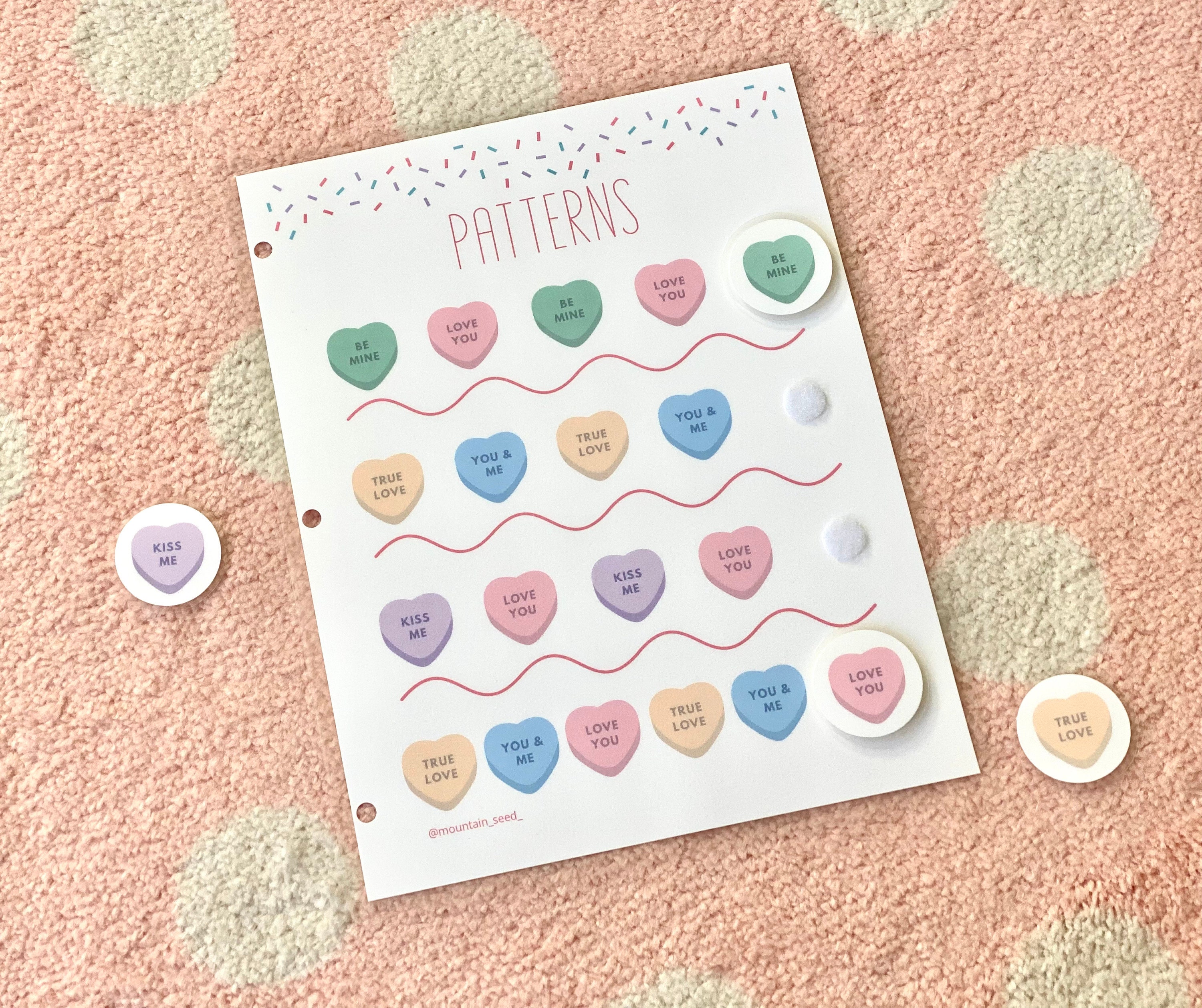 Valentine's Day Printable Toddler Busy Book, Learning Book, Busy Books ...