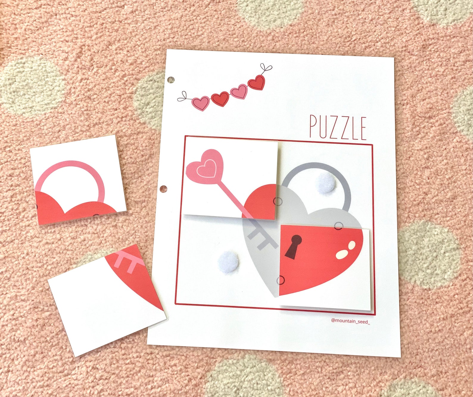 Valentine's Day Printable Toddler Busy Book, Learning Book, Busy Books ...