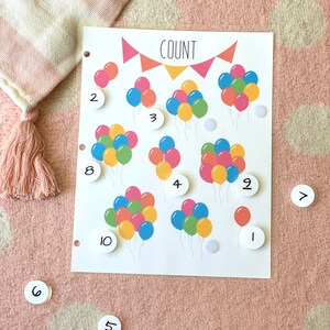 Printable DIY Toddler Busy Book, Quiet Book, Learning Binder, Learning ...