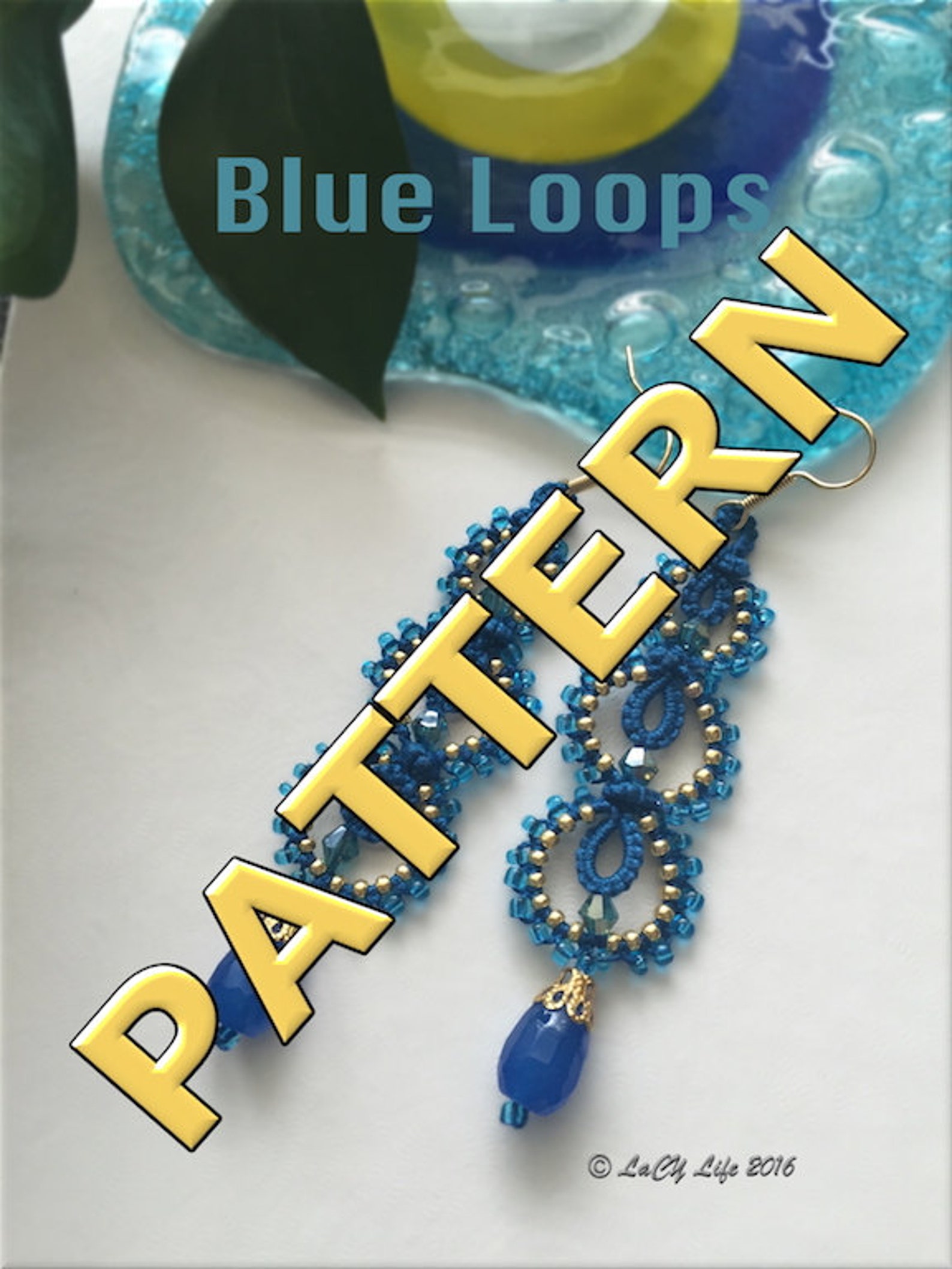 Tatting Pattern and Step- By- Step Tutorial "blue Loops" PDF Instant ...