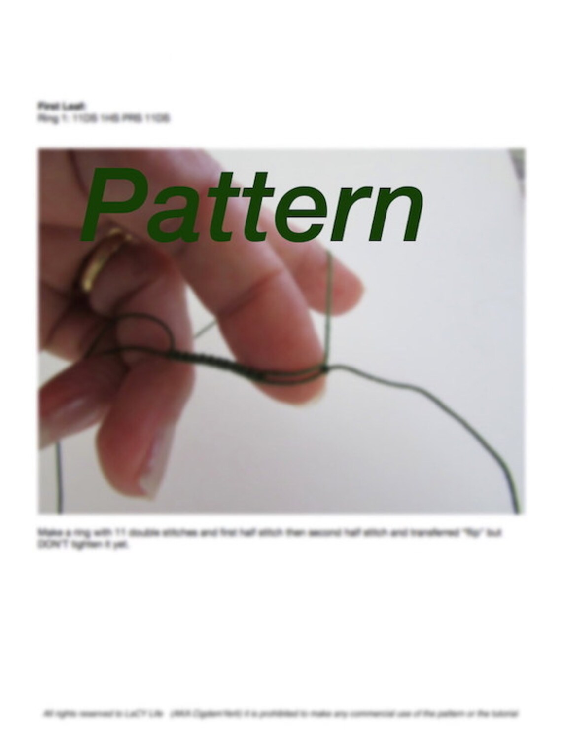 Original Tatting Lace 3- Dimensional Pumpkin Pattern and Step-by-step ...