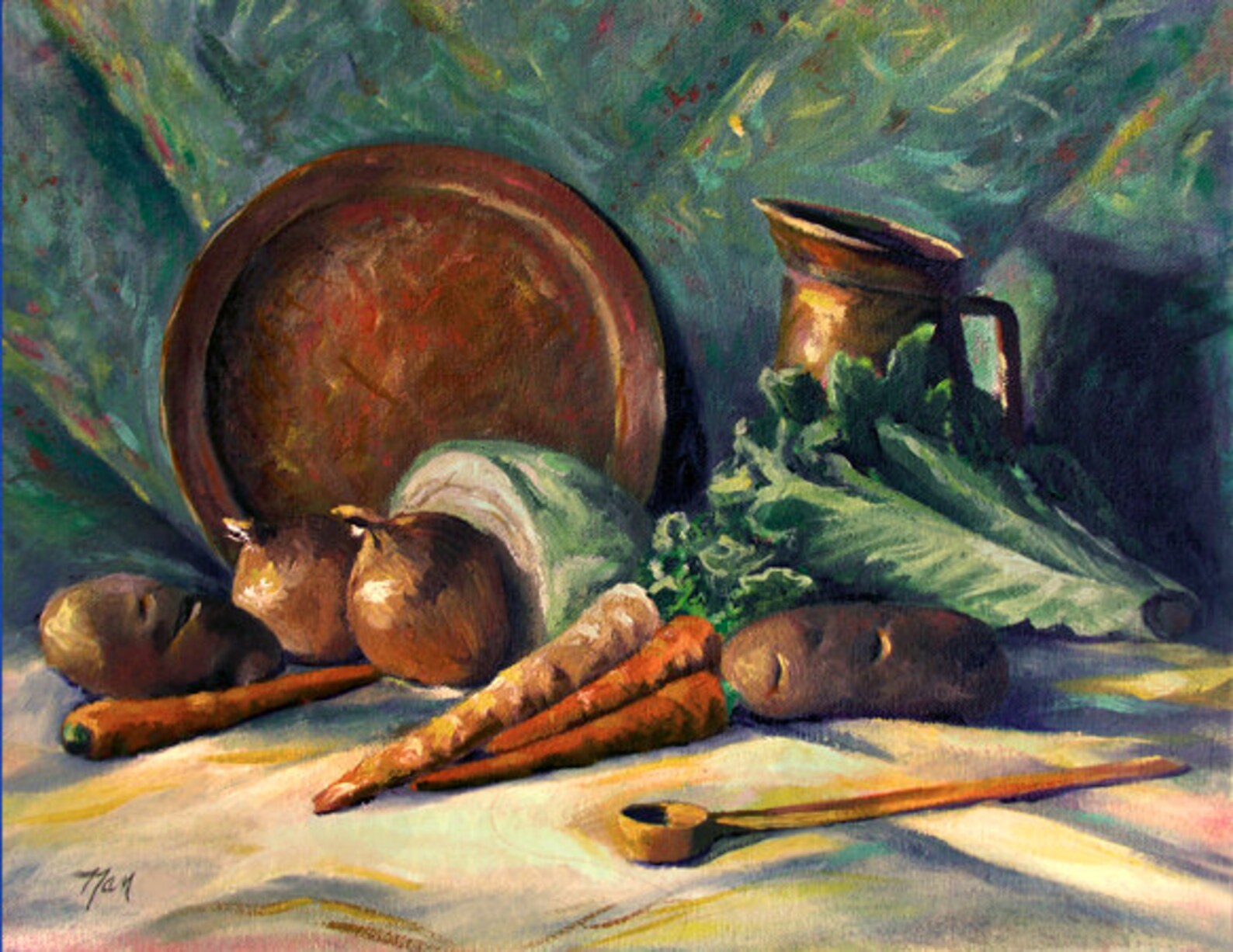 Vegetable Melody Framed Oil Painting - Etsy