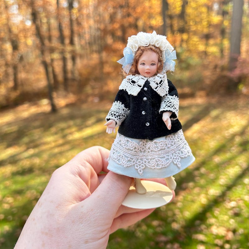 Miniature Porcelain Doll - Etsy