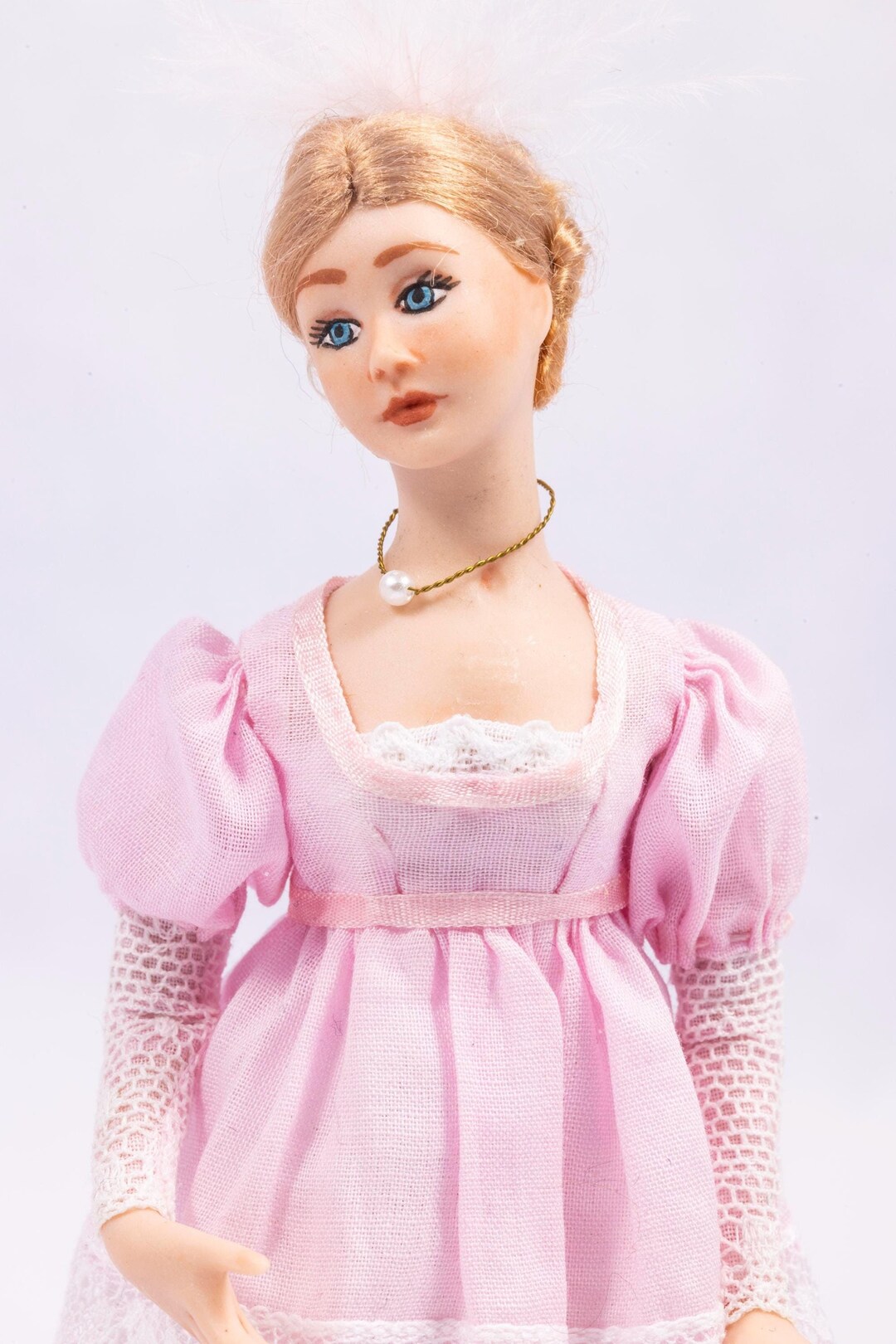 Dollhouse Miniature Porcelain Doll Regency Era Early 19th Century ...