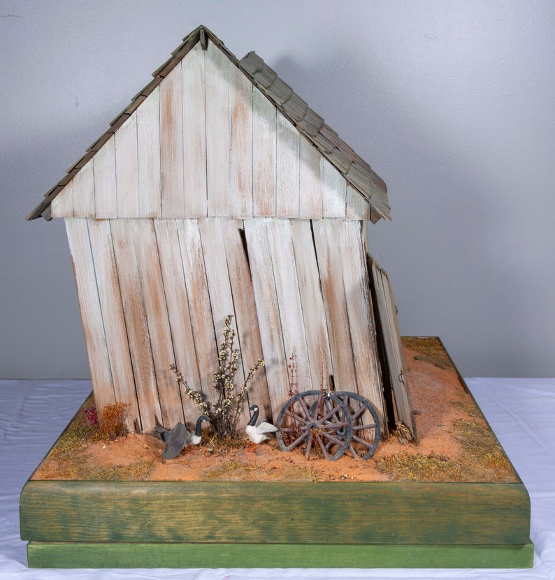 Dollhouse Miniature ~ IGMA Ron & April Gill Moonshine Shack W/ Hand ...