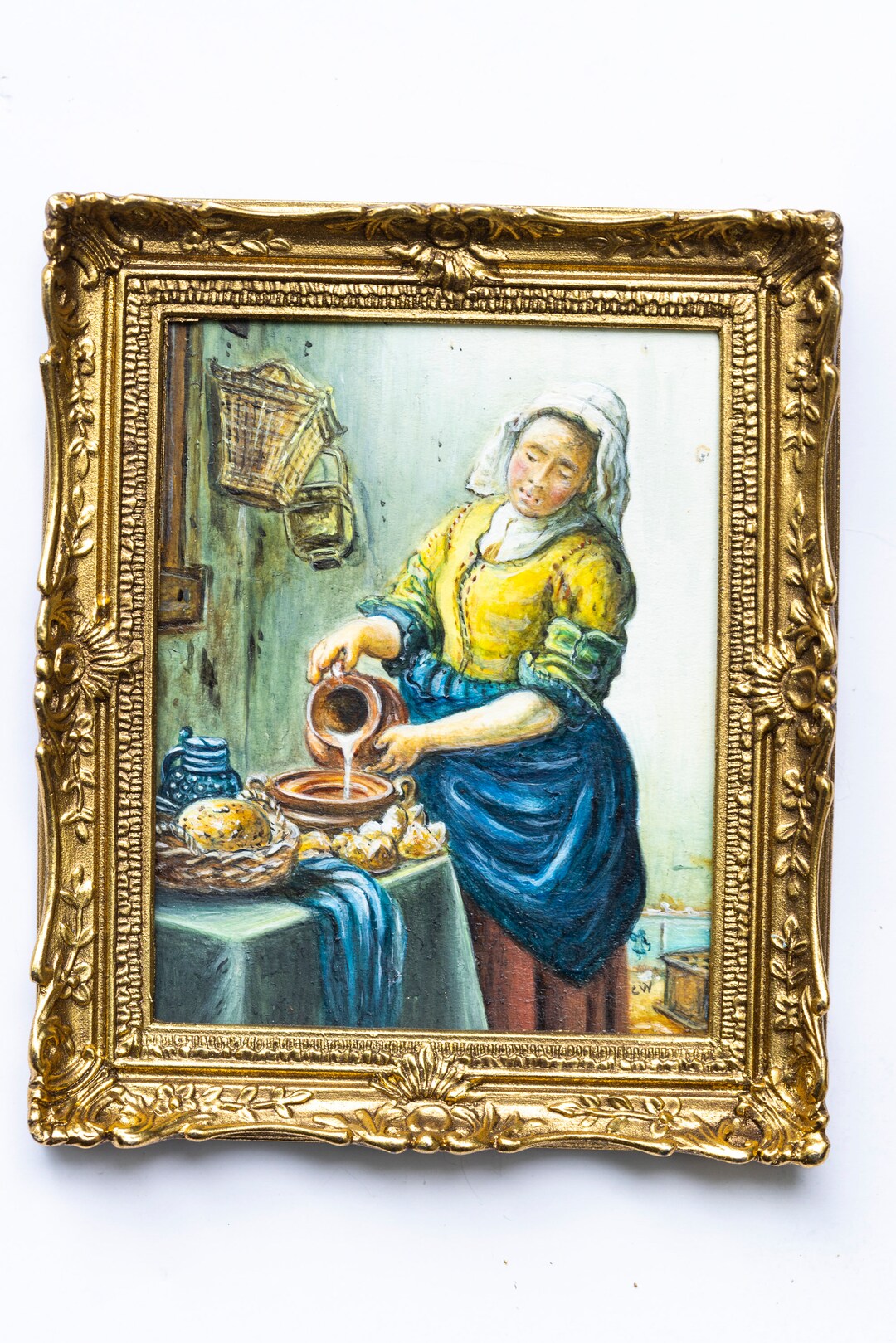 Dollhouse Miniature Painting by Christopher Whitford the Kitchen Maid ...