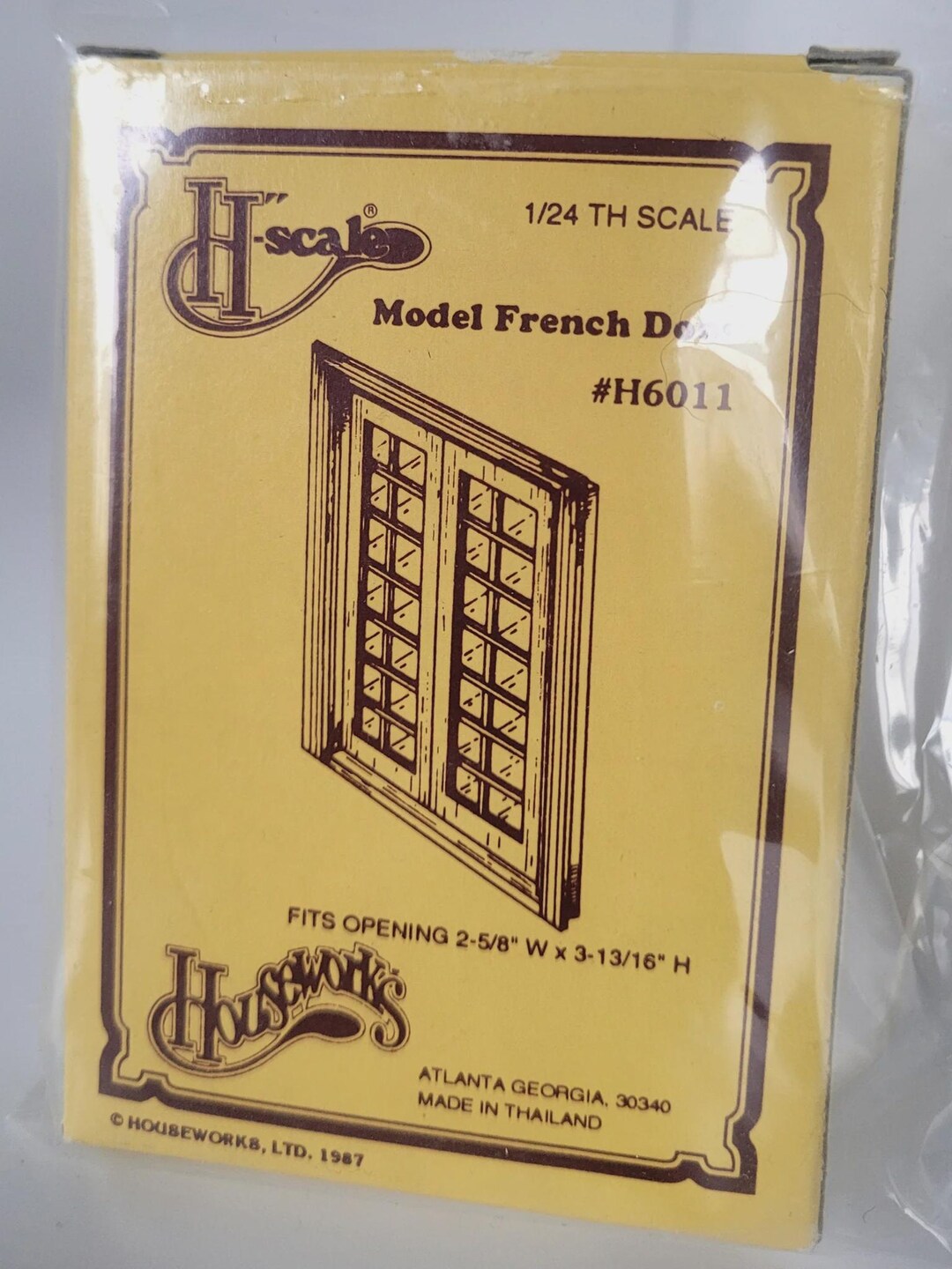 Dollhouse Miniature ~ 1:24 Scale, Model French Door #H6011 by ...