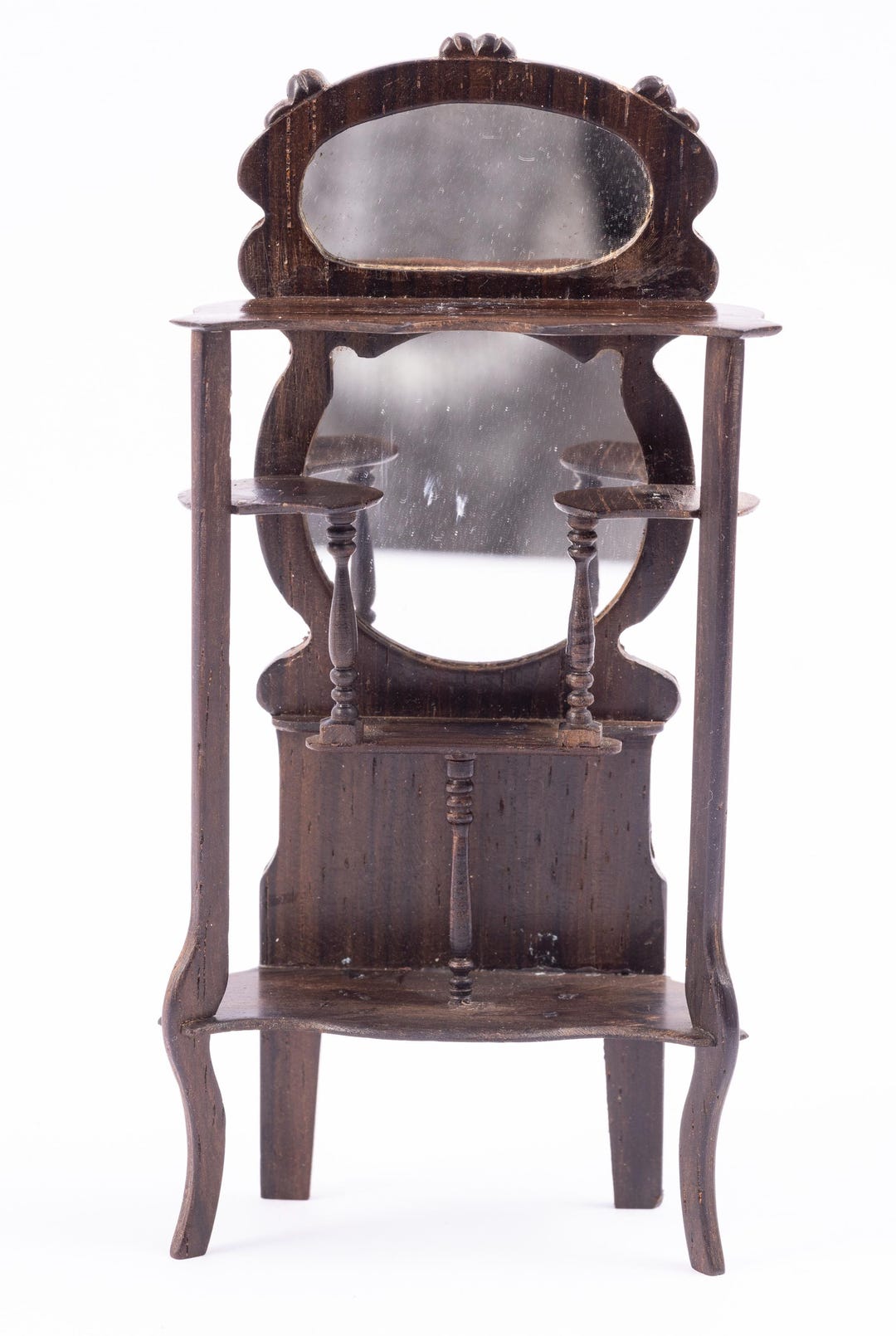 Dollhouse Miniature Handmade Mirrored What Not Shelf by Art Russel Lee ...