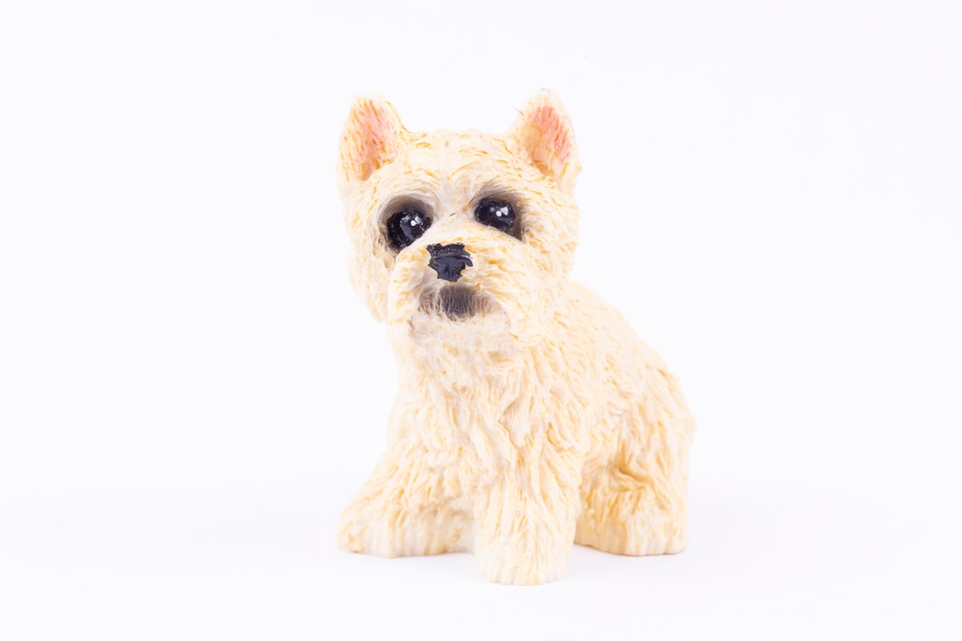 Dollhouse Miniature ~ White Westie Dog, West Highland Terrier New Older ...
