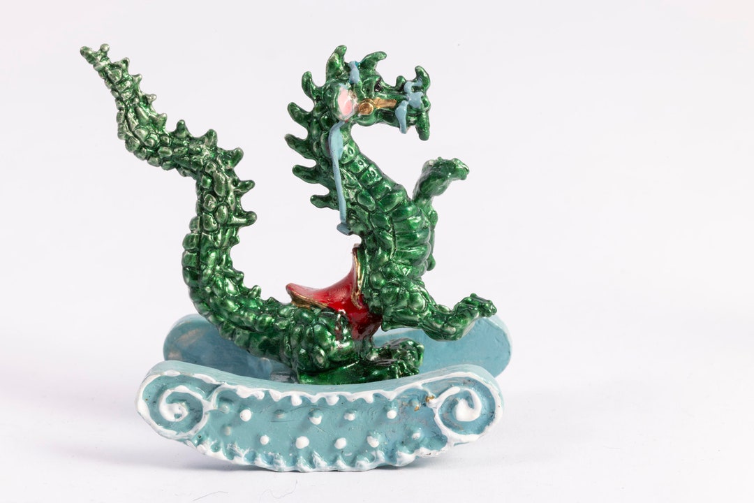 Dollhouse Miniature ~ Artisan Hand Painted Dragon Rocking Horse, White ...